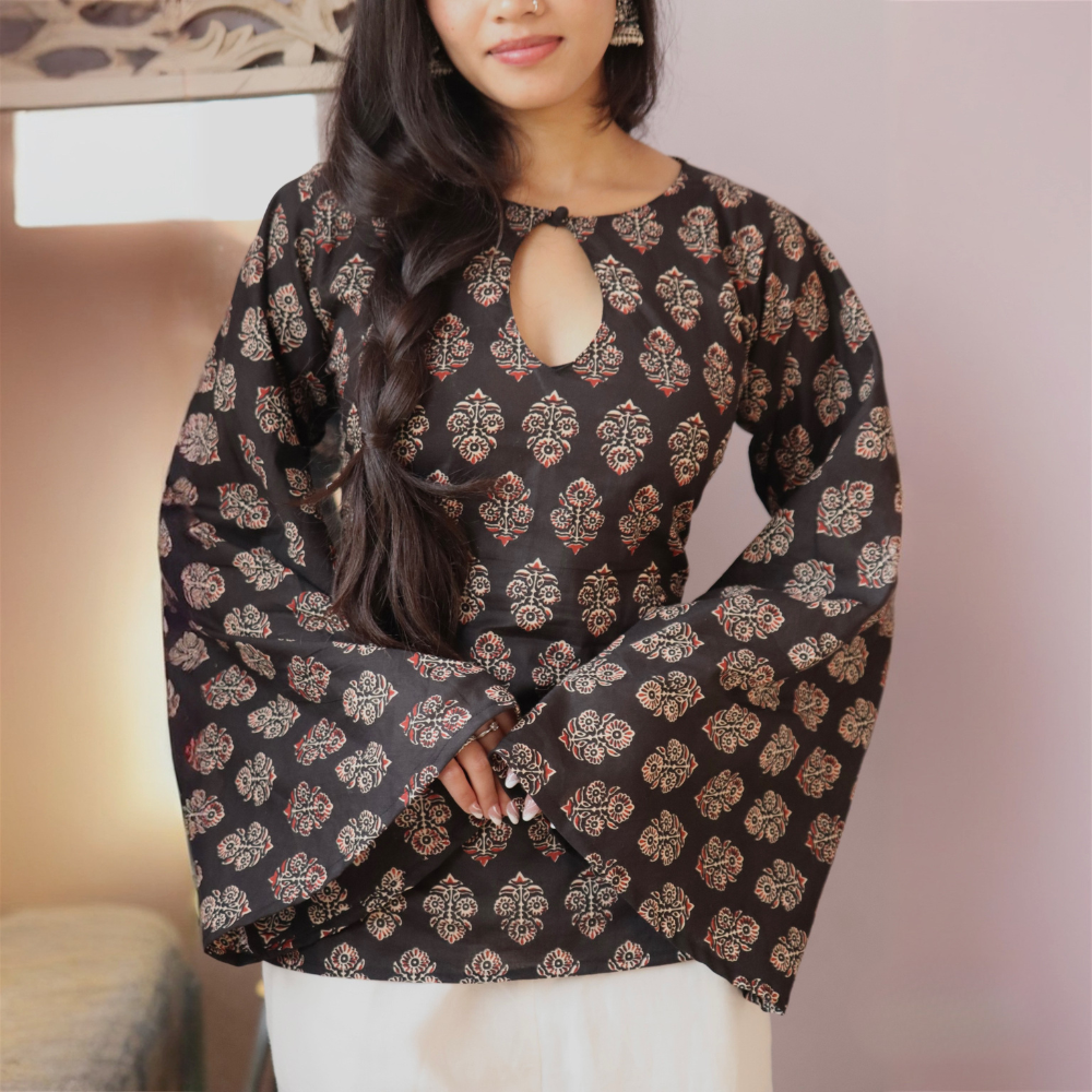 KYRA - Keyhole Neck Kurti – Fashion Capital